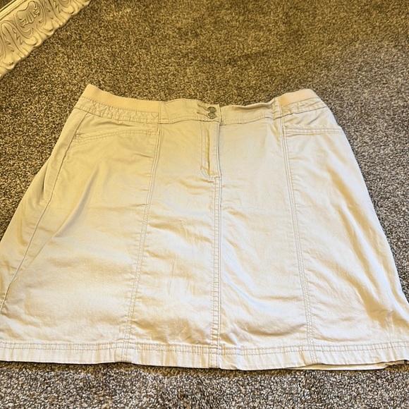 Karen Scott | Shorts | Karen Scott Khaki Skorts | Poshmark